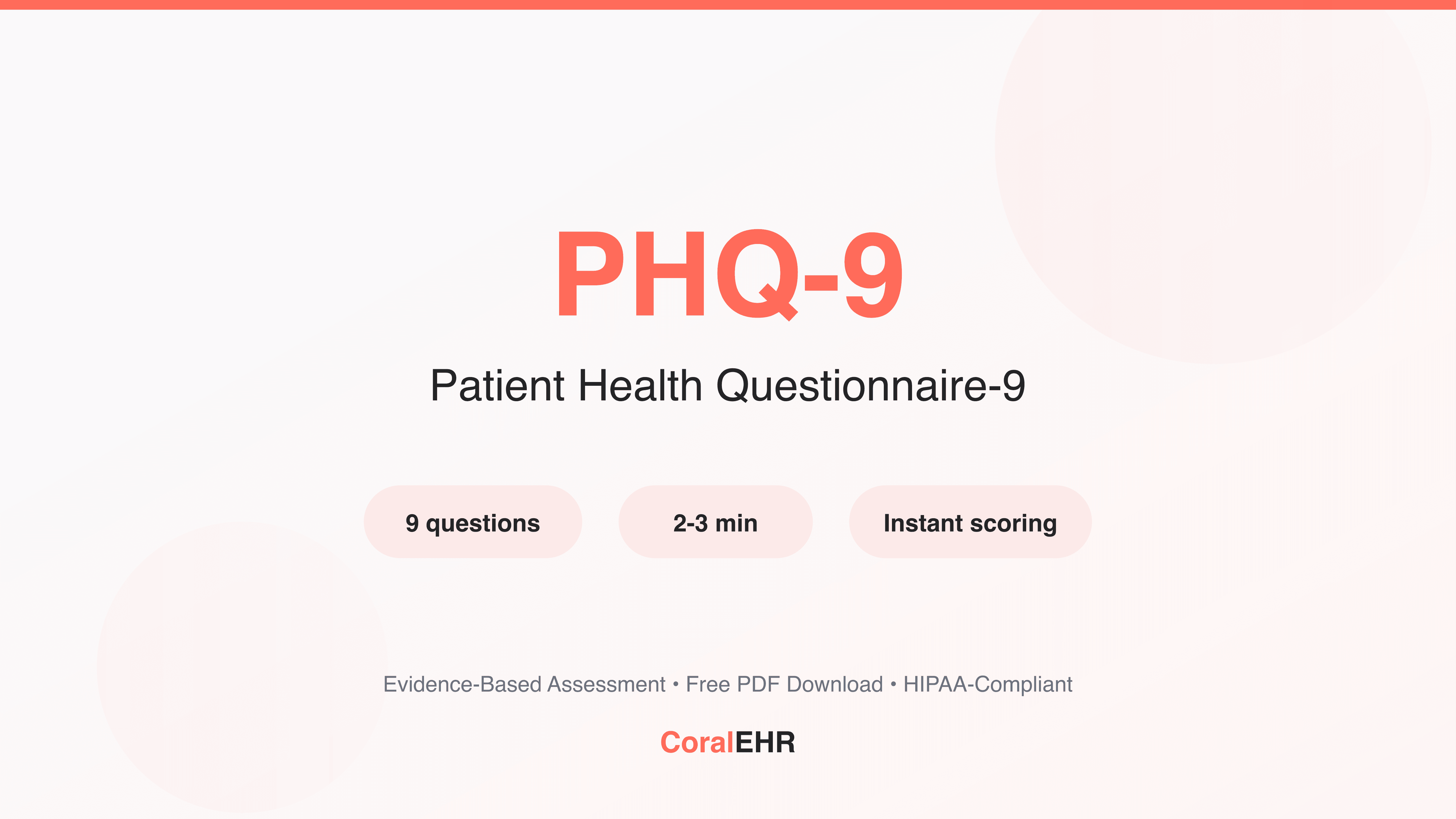 PHQ‑9 – Patient Health Questionnaire 9 Test